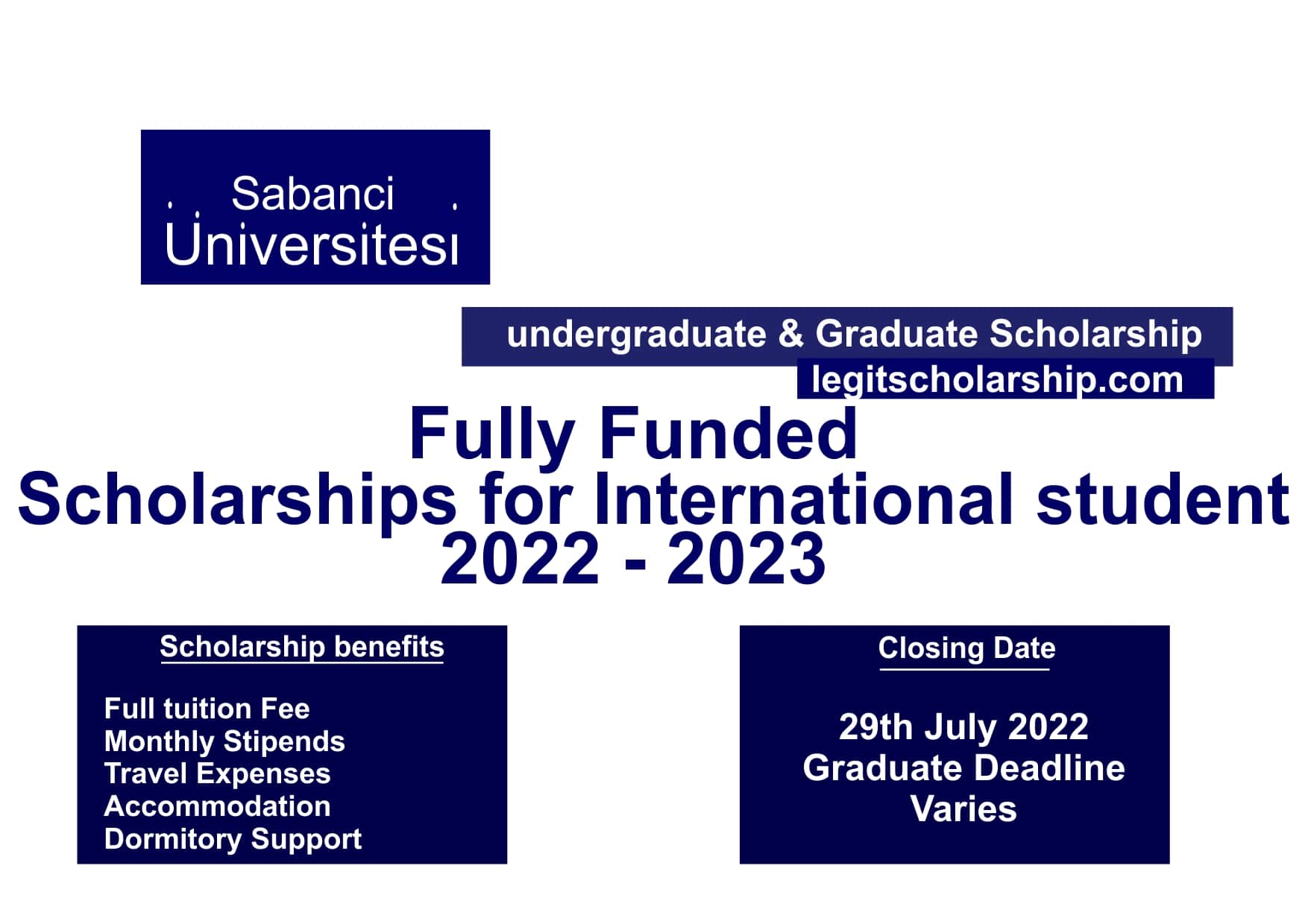 Sabanci University Scholarship 2025 Application Online | Fully Funded ...