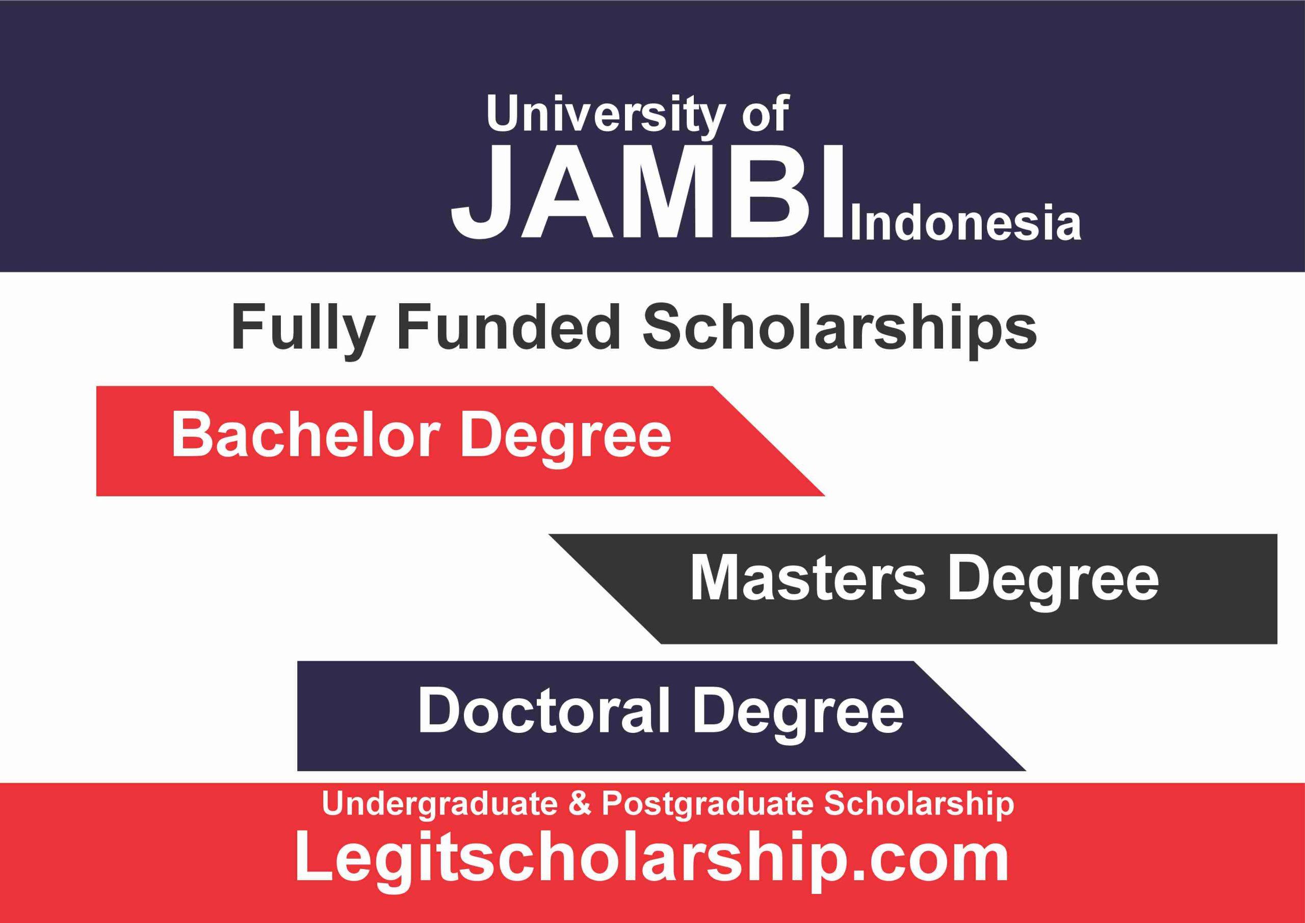 University of Jambi Scholarship in Indonesia 2024-25 | Fully Funded ...