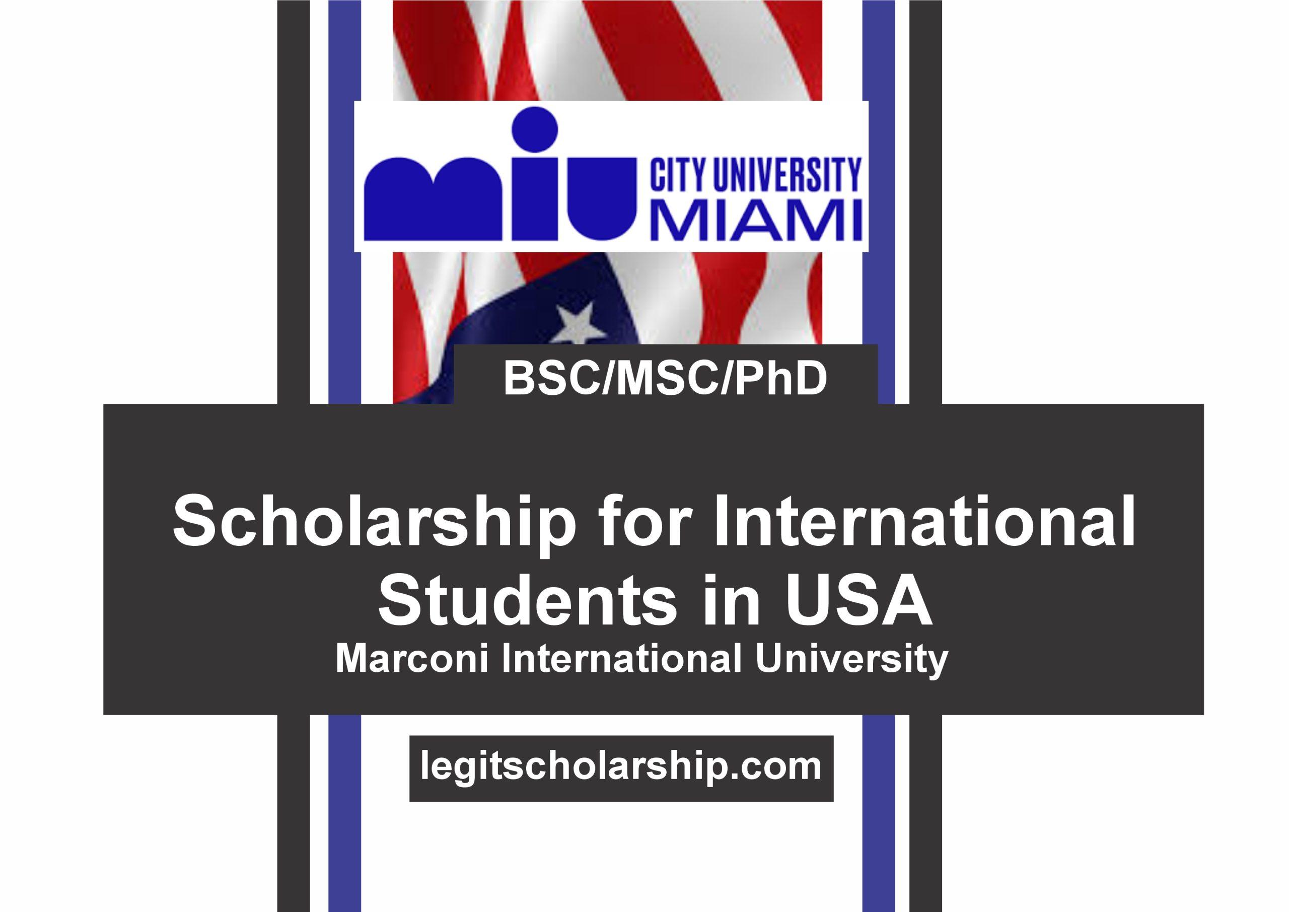 Marconi International University Scholarships for 2025-26 ...